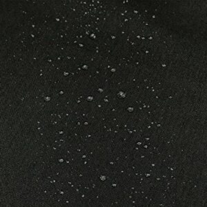 USA Fabric Store Cordura Black 500D Waterproof Outdoor Fabric 60" Wide DWR