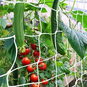 trellis netting, canagrow heavy-duty garden plant trellis netting for climbing plants, outdoor indoor grow net for beans tomatoes peas pumpkin flowers, 6 x 15ft, 1 pack