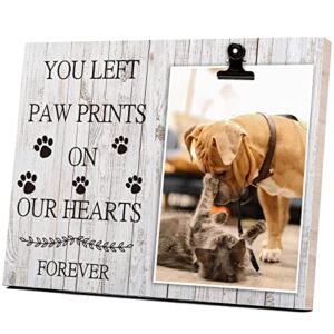 kingnow pet picture frame cat or dog frame 4x6 memorial pet loss picture frame