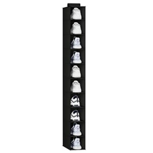 youdenova hanging shoe organizer, 10-shelf closet shoe organizers, hanging shoe storage, black