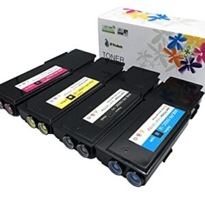 EF Products Remanufactured for Xerox Phaser 6600 6600N 6600DN WorkCentre 6605 6605N 6605DN Toner Cartridge (Black 106R02228, Yellow 106R02227, Magenta 106R02226, Cyan 106R02225, 4-Pack)