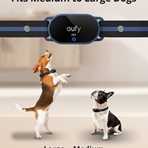 eufy Pet Dog Training Collar 2-Pack, 2 Rechargeable Training Collars with Remote, 3 Safe Training Modes, Soft Silicone Connectors, Safety Lock Switch, IPX7 Waterproof, Large Remote Range