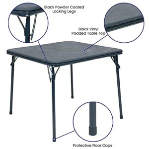 Flash Furniture Kids Navy 5 Piece Folding Table and Chair Set