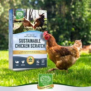 Small Pet Select Sustainable Chicken Scratch, Non-GMO, Corn Free, Soy Free. Locally Sourced & Made in Small Batches. 10 lb