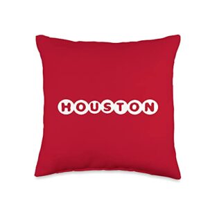 houston texas gear houston texas design for men and women and kids throw pillow, 16x16, multicolor