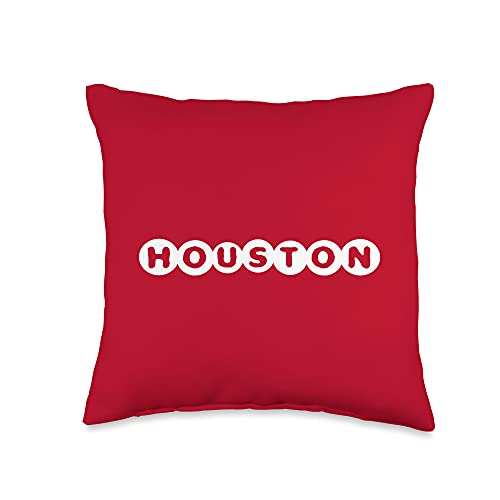 Houston Texas Gear Houston Texas Design for Men and Women and Kids Throw Pillow, 16x16, Multicolor