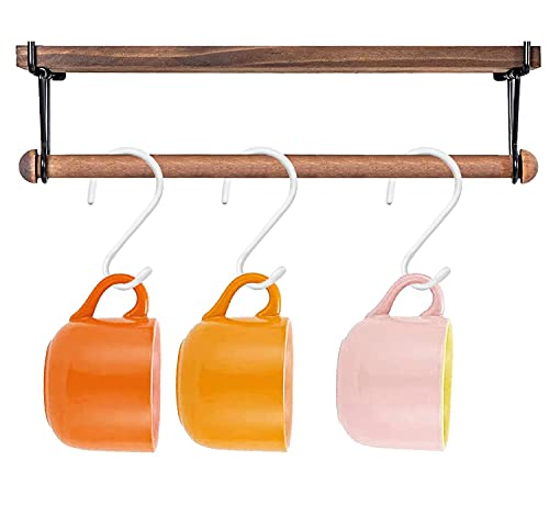 Mzekgxm Large Heavy Duty White S Hooks for Hanging, 6 inch Non Slip Vinyl Coated Metal Closet S Hooks for Hanging Plants Outdoor Lights and Kitchen Pot Pan Cups Closet Towels Jeans Hats (4 Pack)