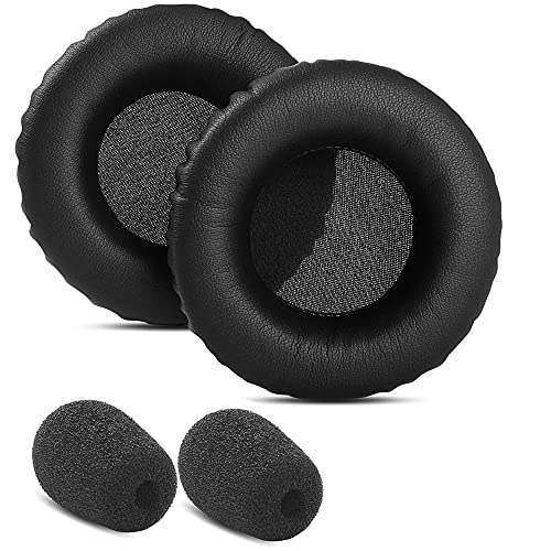 YunYiYi H820e Ear Pads Ear Cushion Replacement Compatible with Logitech H820e H570e H650e Wireless Stereo USB PC Headsets Leatherette