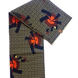 Midwe African Print Fabric - Cotton (6yards)