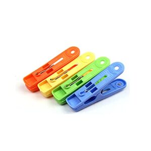 Sunrade 20 PCS Plastic Clothes Pins with Springs, Strong Multi-Function Colorful Plastic Clip Air Drying Clip Plastic for Home Clothes Windproof , Drying Hanging Supplies