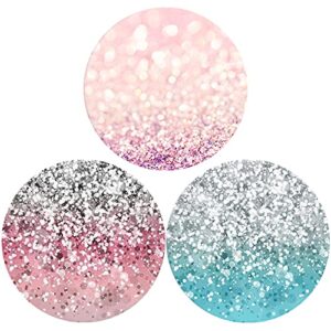 gladiour not glitter images printing / collapsible grip & stand for phones and tablets （3 pack ） - marble