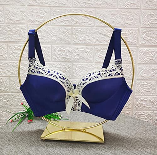 WellieSTR 1PC (Gold) Iron Round Underwear Bra Hanger Display Stand, Underwear Bra Shelf Rack Display Stand, Store Shelves,Round Circle Loop Display Stand