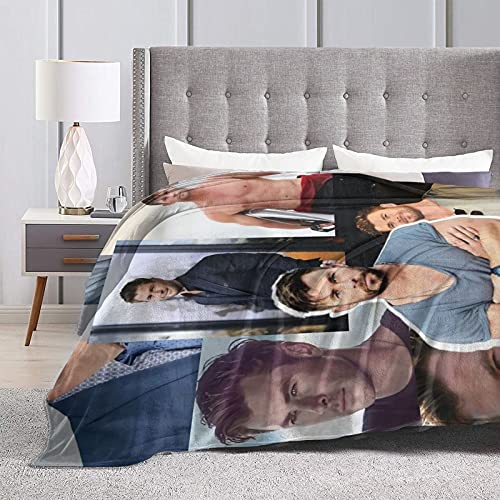 Chris Hemsworth Soft and Comfortable Warm Fleece Blankets Beach Blanket Picnic Blankets Throw Blankets (50"x40")