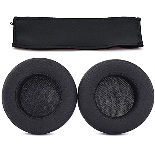 TaiZiChangQin Thicker Upgrade Ear Pads Headband Cushion Memory Foam Replacement Compatible with Corsair Virtuoso RGB Wireless SE Gaming Headphone (Fabric)