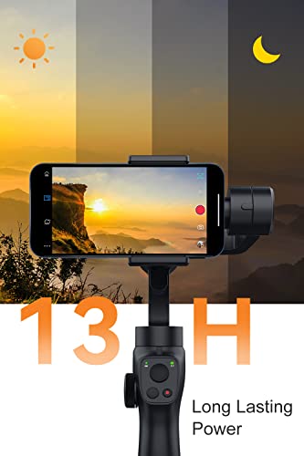 3-Axis Gimbal Stabilizer for iPhone 14 13 12 Pro Max XS X XR Samsung s21 s20 Android Smartphone, Handheld Gimble with Focus Wheel, Phone Stabilizer for Video Recording Vlog - FUNSNAP Capture 2s Combo