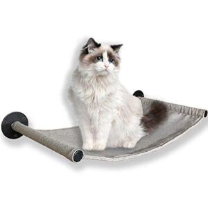 neecong cat hammock wall mounted cat wall shelves furniture for sleeping, playing, climbing, and lounging - metal bracket easily holds up to 45 lbs…