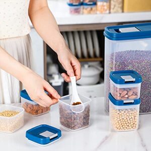 JOYBOS Containers for Food Storage | Canister Sets for Kitchen Counter 6Pcs, Airtight Sugar Cereal Snack Flour Storage Containers with Lids - Air Tight Sealable Bins Set for Kitchen Pantry BPA-free