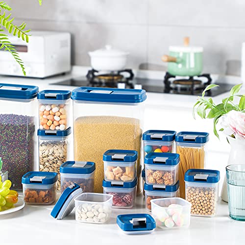 JOYBOS Containers for Food Storage | Canister Sets for Kitchen Counter 6Pcs, Airtight Sugar Cereal Snack Flour Storage Containers with Lids - Air Tight Sealable Bins Set for Kitchen Pantry BPA-free