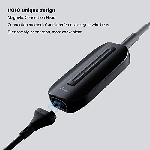 ikko Zerda ITM01 Portable Headphone Amplifier, 3.5mm Audio DAC Detachable Magnetic Cable Adapter, Use ESS9298 High Performance Custom DAC Chip,Full System Compatibility（3.5mm Lightning）