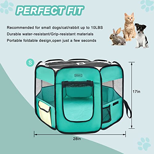 Aliparr Portable Pet Playpen,Dog Playpen Foldable Pet Exercise Pen Tents for Dogs/Cats/Rabbits/Pets,Cat Playpen Indoor/Outdoor Travel Camping Use with Carry Case