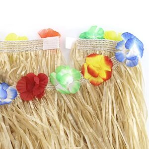 Grass Skirt Hawaiian Luau Party Decorations, Luau Table Skirt Hawaiian Birthday Theme for Party Supplies