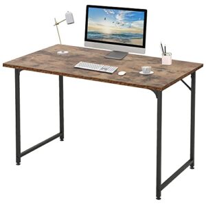 paylesshere computer desk 40'', modern writing desk, simple study table, industrial office desk, sturdy laptop table for home office, vintage