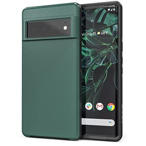 crave slim guard for google pixel 6 pro, shockproof case for google pixel 6 pro - forest green