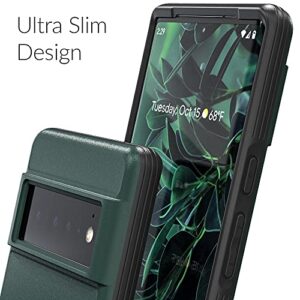 Crave Slim Guard for Google Pixel 6 Pro, Shockproof Case for Google Pixel 6 Pro - Forest Green