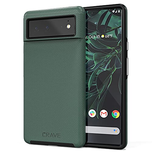 Crave Dual Guard for Google Pixel 6, Shockproof Protection Dual Layer Case for Google Pixel 6 - Shaded Spruce