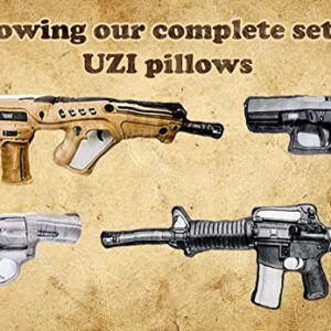 Caliber Gourmet Hug Soft Tactical Revolver Gun Cushion Pillow, Cotton, Plush Stuffed, Throw Pillow, Decorative, Loved by Military Personnel, Veterans, Hunters, Gun Lovers