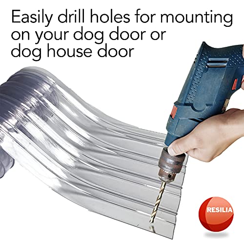 Plastic Vinyl Strip for DIY Dog or Cat Door - Doggie Door Replacement Strips, Doghouse or Kennel Door Flap, Pet Products and Supplies