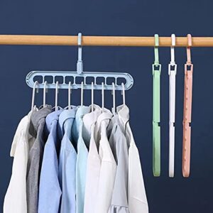 Closet Organizers and Storage, 4 Pack Magic Closet Organizer Multifunctional Space Saving Hangers with 9 Holes Closet Storage Organization for Wardrobe Clothes,Shirts,Pants,Dresses,Coats