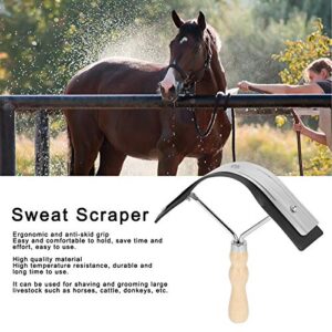 Haowecib Horse Grooming Tool, Farm Supplies, Sweat Scraper, Horse Grooming Care Aid, for Fram Horses