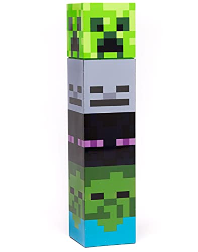 Minecraft Water Bottle GREEN OR RED Kids Mobs Torch Sports Travel Mug Flask 650ML