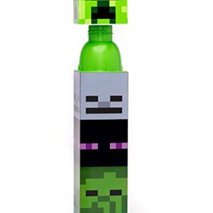 Minecraft Water Bottle GREEN OR RED Kids Mobs Torch Sports Travel Mug Flask 650ML