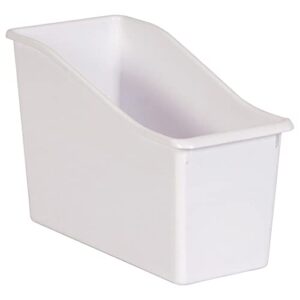 teacher created resources® white plastic book bin