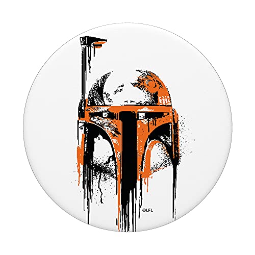 Star Wars Boba Fett Helmet Paint Drip PopSockets Swappable PopGrip