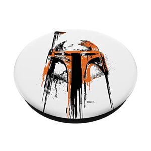 Star Wars Boba Fett Helmet Paint Drip PopSockets Swappable PopGrip