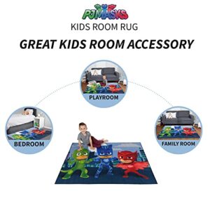 Franco Kids Room Non Slip Area Rug, 69 in x 52 in, PJ Masks