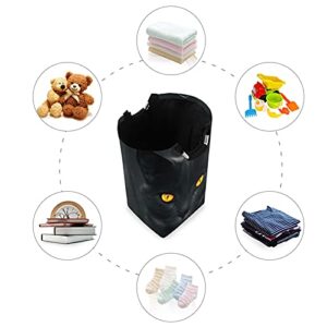 xigua Scary Black Cat Laundry Hamper, Large Laundry Baskets Foldable Clothes Tote with Handles Storage Bag for Family Dormitory Laundry Bathroom Closet Kids Room