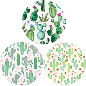 cell phone stands for phones and tablets 3 pack - cactus floral rose white green