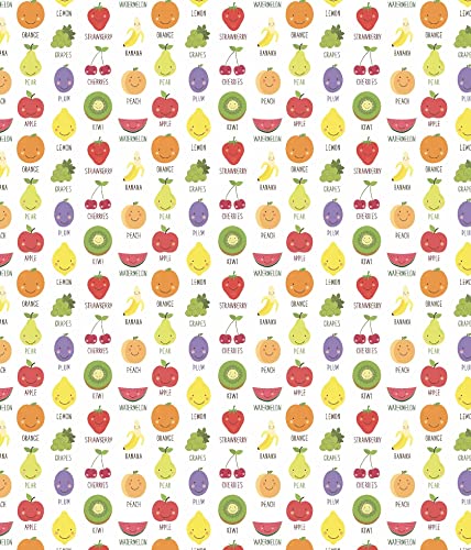 Stesha Party Cute Fruit Gift Wrapping Paper - Folded Flat 30 x 20 Inch - 3 Sheets