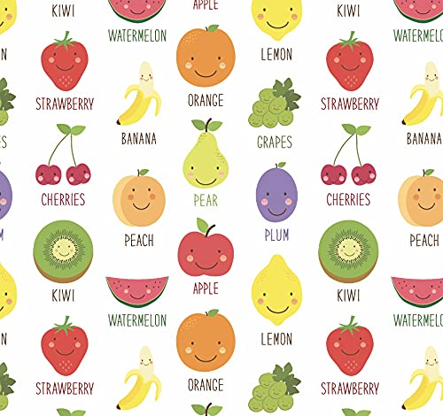 Stesha Party Cute Fruit Gift Wrapping Paper - Folded Flat 30 x 20 Inch - 3 Sheets