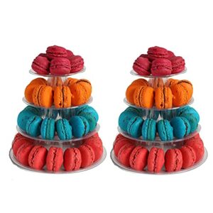 candora 4-storey macaron display stand cake stand macaron tower(2 sets)