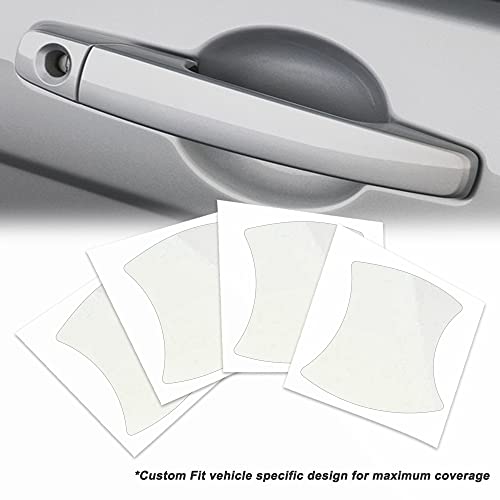 ReplaceMyParts Custom Fit Door Handle Cup Clear Bra Paint Protector Film Anti Scratch Stone Guard Self Healing PPF (Set of 4) for 2014 2015 2016 Acura MDX