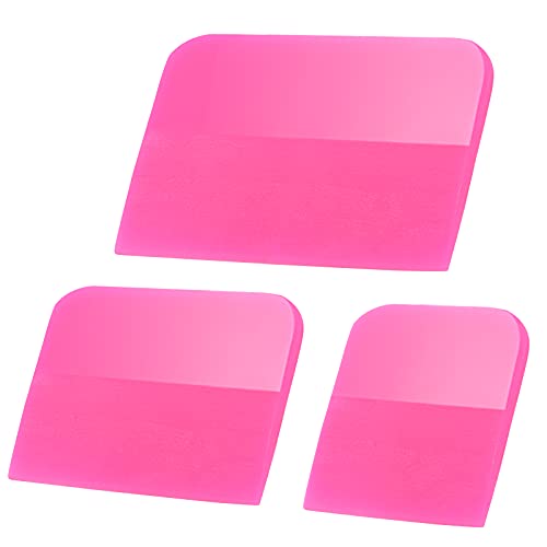 EHDIS PPF Squeegee 3PCS Soft Small Rubber Squeegee Window Edge Trimming Scarper for Curved Surfaces Vinyl Wrap Installation Tool,Car Glass Cleaning,Vehicle Mirror Window Water Wiper Cleaning Tool