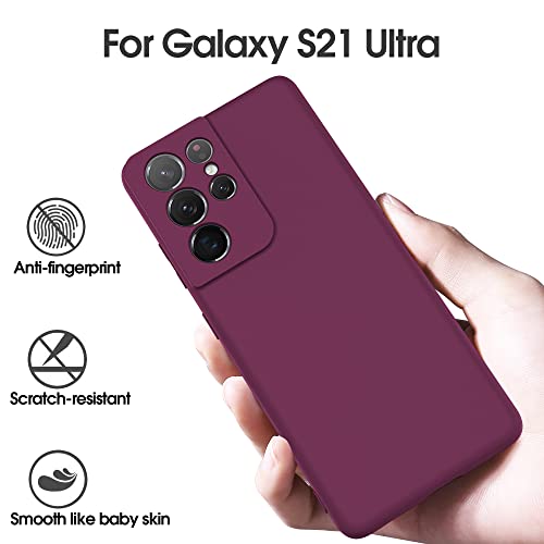 X-level Samsung Galaxy S21 Ultra Case [Dynamic Series] Ultra-Thin Soft Silicone Gel Rubber Shockproof Case with Anti-Scratch Microfiber Lining Cushion for Samsung S21 Ultra 6.8"(2021 Release)