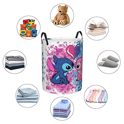 QHMY Laundry Hamper Laundry Baskets Laundry Bags Waterproof Foldable with Handles Large Round Storage Bags 38/62L Family/Kids/Bathroom/Bedroom/Dorm Black