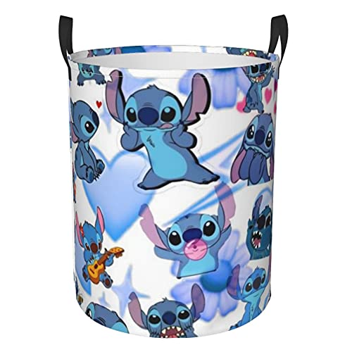 QHMY Laundry Hamper Laundry Baskets Laundry Bags Waterproof Foldable with Handles Large Round Storage Bags 38/62L Family/Kids/Bathroom/Bedroom/Dorm