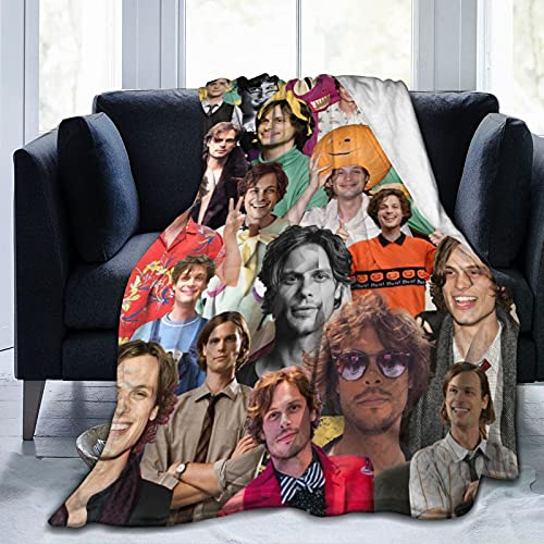 Matthew-Gray-Gubler Fleece Blanket Throw Lightweight Super Soft Cozy Luxury Bed Blanket Microfiber60 X50